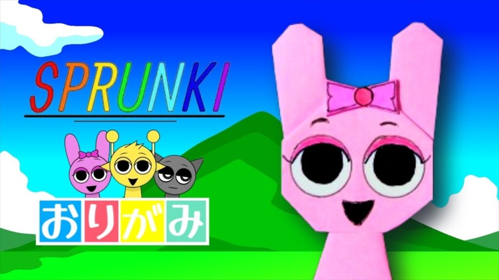 【スプランキー 折り紙】ピンキ 可愛い 簡単 作り方 SPRUNKI Pinki paper origami｜Incredibox – ビル ...